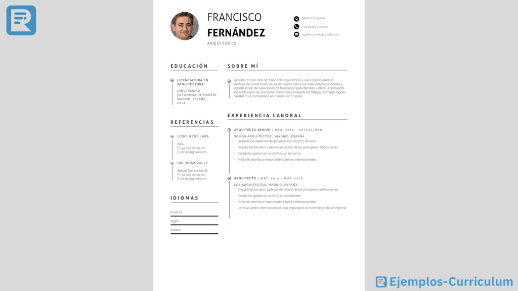 Currículum clásico: un modelo tradicional y elegante (+plantillas)