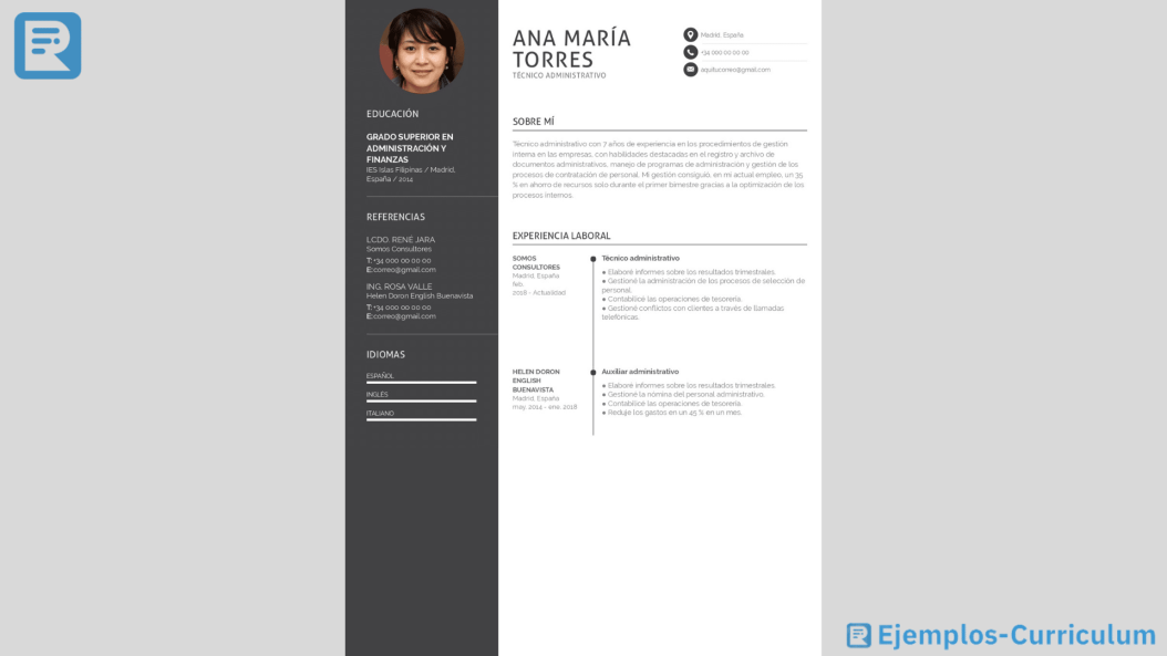 Currículum clásico: un modelo tradicional y elegante (+plantillas)