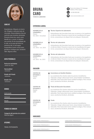 Currículum de técnico de laboratorio: consejos y ejemplos de redacción