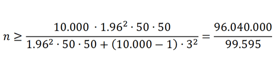 Steekproef berekenen - Marktonderzoek | Alles over Marktonderzoek
