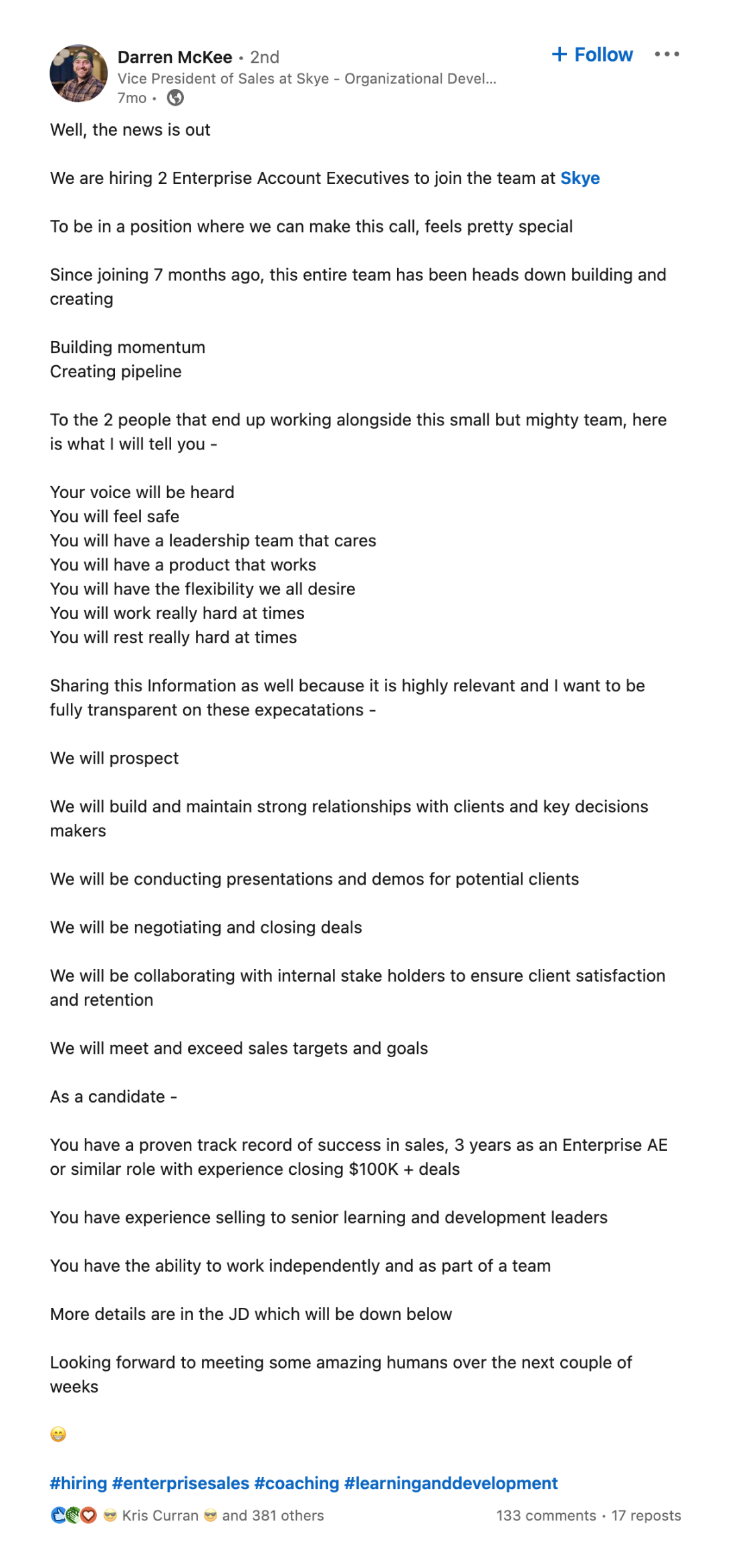 14 Tips to Write a Hiring Post on Linkedin