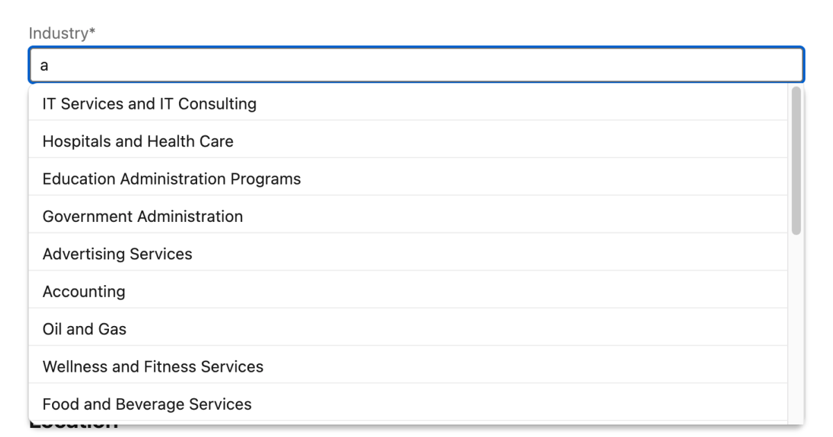 The Complete LinkedIn Industry List in 2024