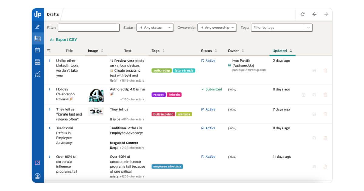 Save and Manage Multiple LinkedIn Drafts