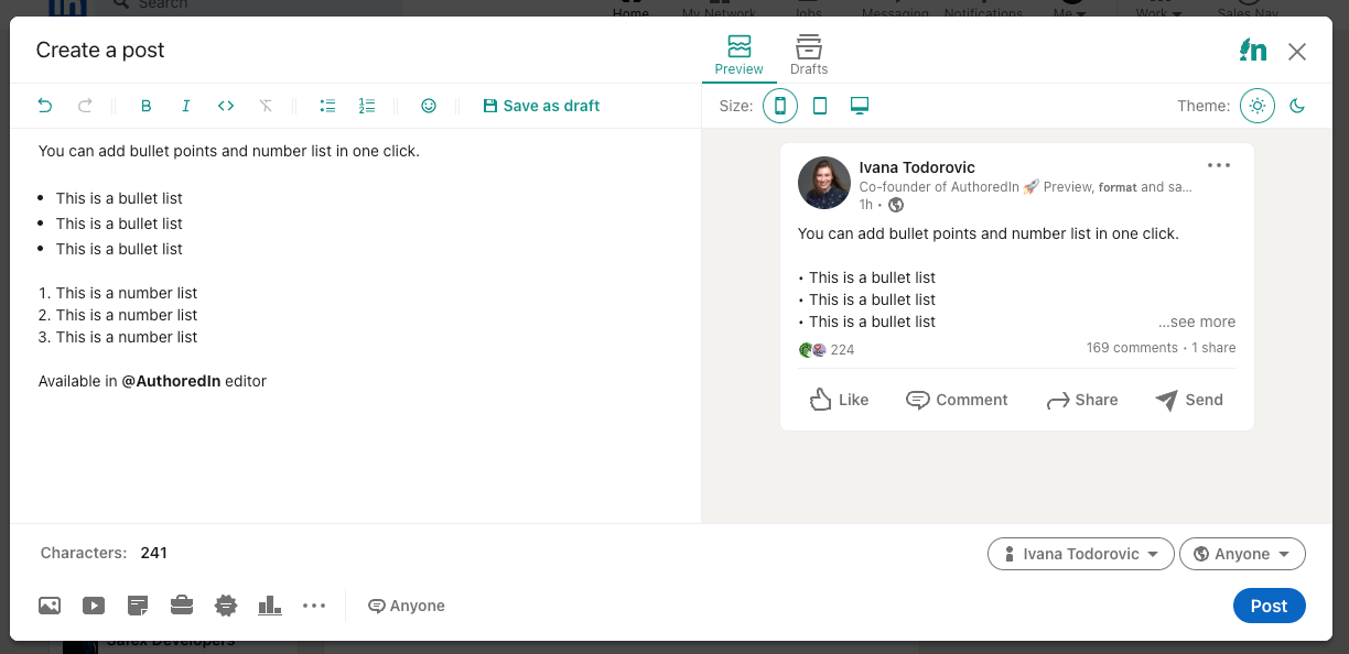 How To Add Bullet Points To Linkedin