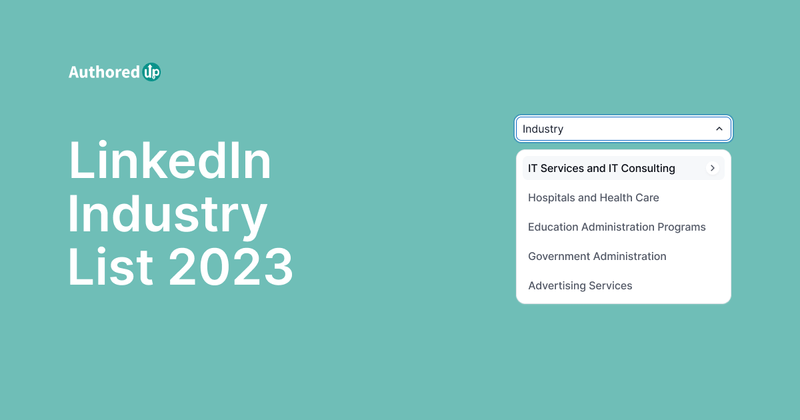The Complete LinkedIn Industry List in 2024