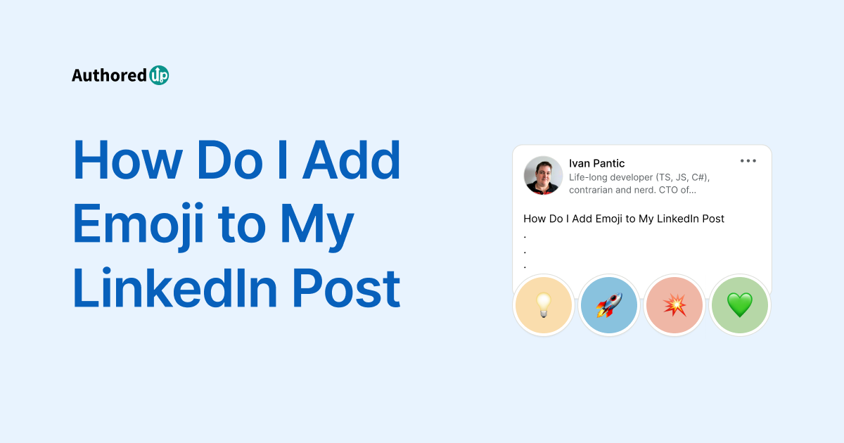 How to Add Emojis to Your LinkedIn Post Easily