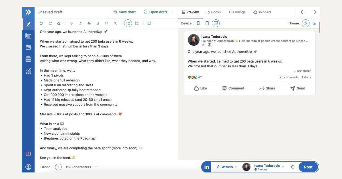Understanding LinkedIn Post Readability Scores