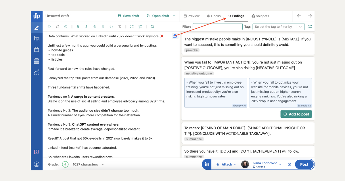 Adding a Call to Action (CTA) to Your LinkedIn Post