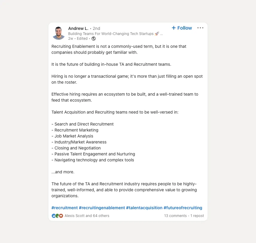 9 Recruiters Post Ideas to Help You Stand Out on Linkedin