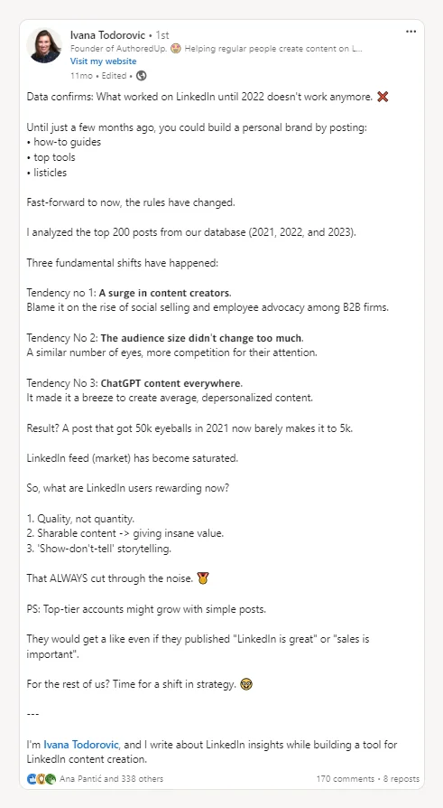 5 Proven LinkedIn Post Templates To Use [+8 FREE Templates]