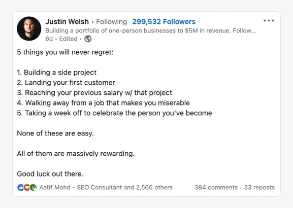 5 Proven LinkedIn Post Templates To Use [+8 FREE Templates]