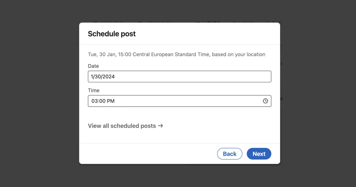 How to Find My Scheduled Post on LinkedIn?