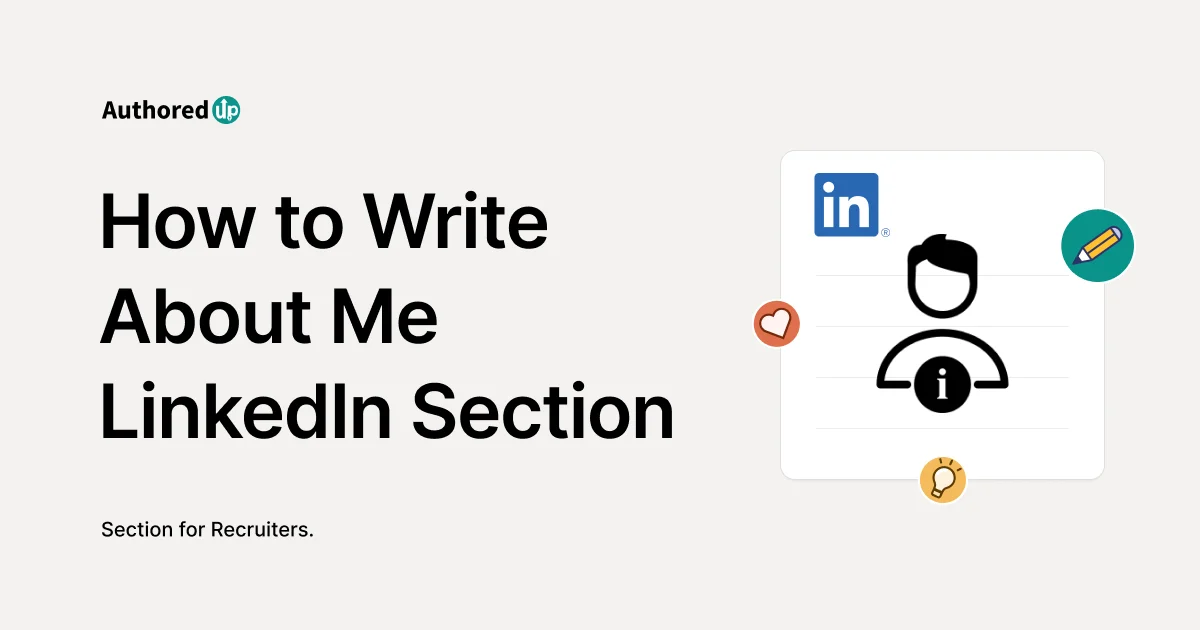How to Write About me LinkedIn Section for Recruiters