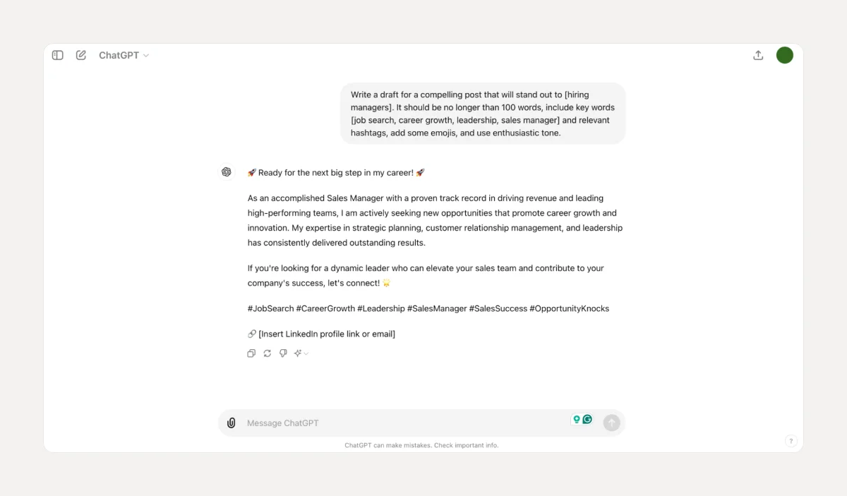 How to Use ChatGPT Prompts to Create LinkedIn Posts