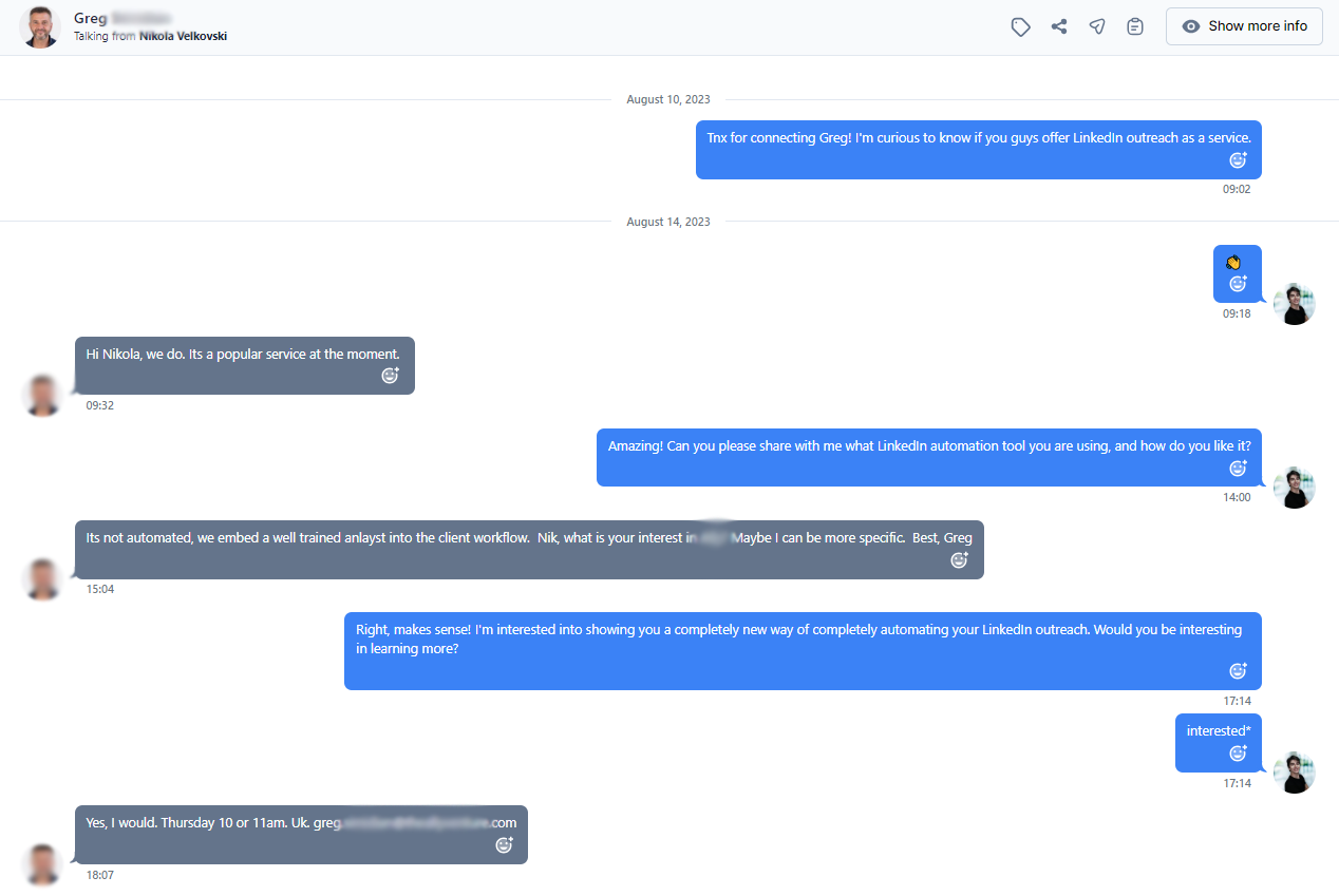 LinkedIn Message Automation Playbook [42% RR Examples]
