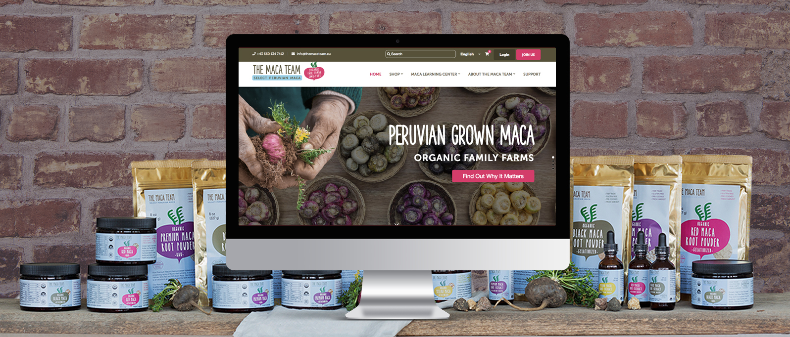 The Maca Team | Dog and Rooster