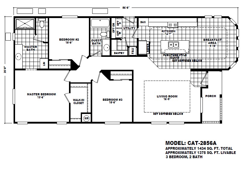 Catalina Series CAT-2861A | Wholesale Manufactured Homes