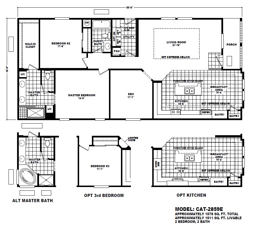 Catalina Series CAT-2861A | Wholesale Manufactured Homes