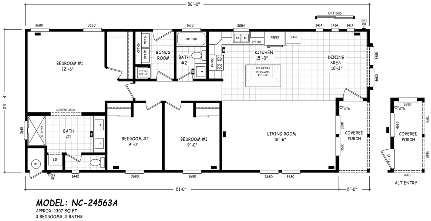 Pinnacle Series NC-40684A | Wholesale Manufactured Homes