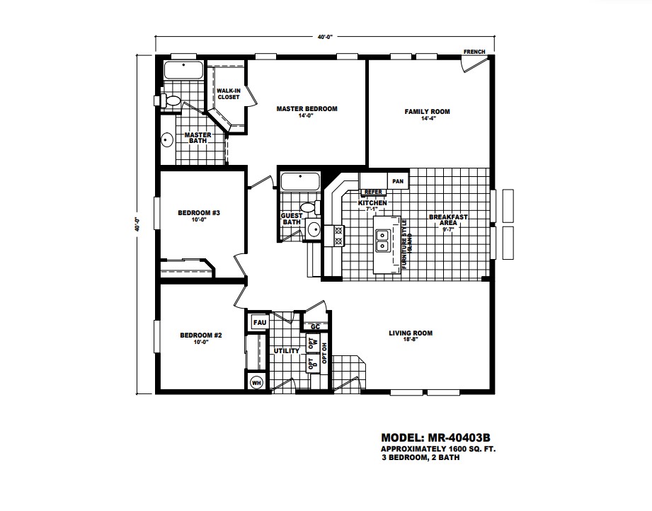 Mountain Ridge MR-32563B | Wholesale Manufactured Homes