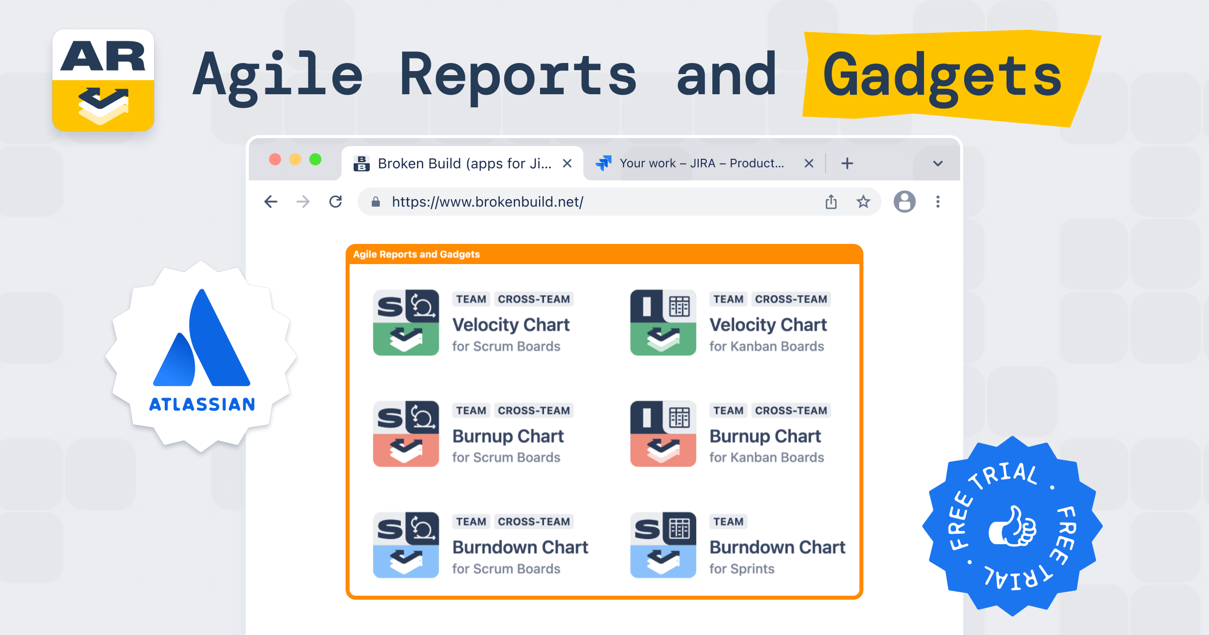 Agile Reports and Gadgets: Velocity Chart, Burnup/Burndown Chart in ...