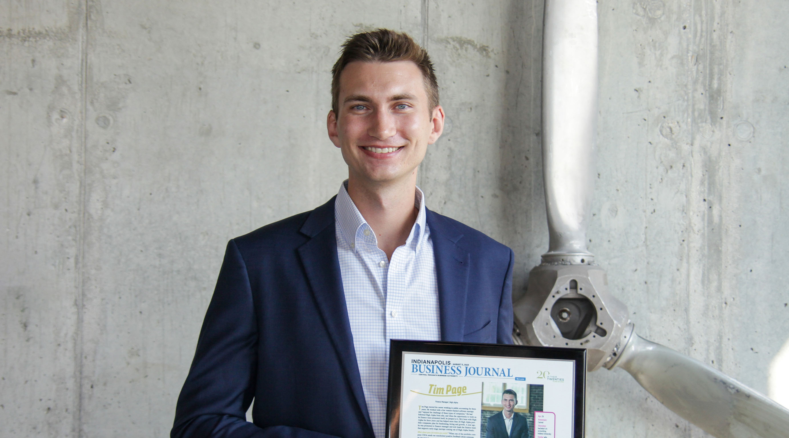 Tim Page Named a Member of IBJ’s 20 in Their Twenties | High Alpha