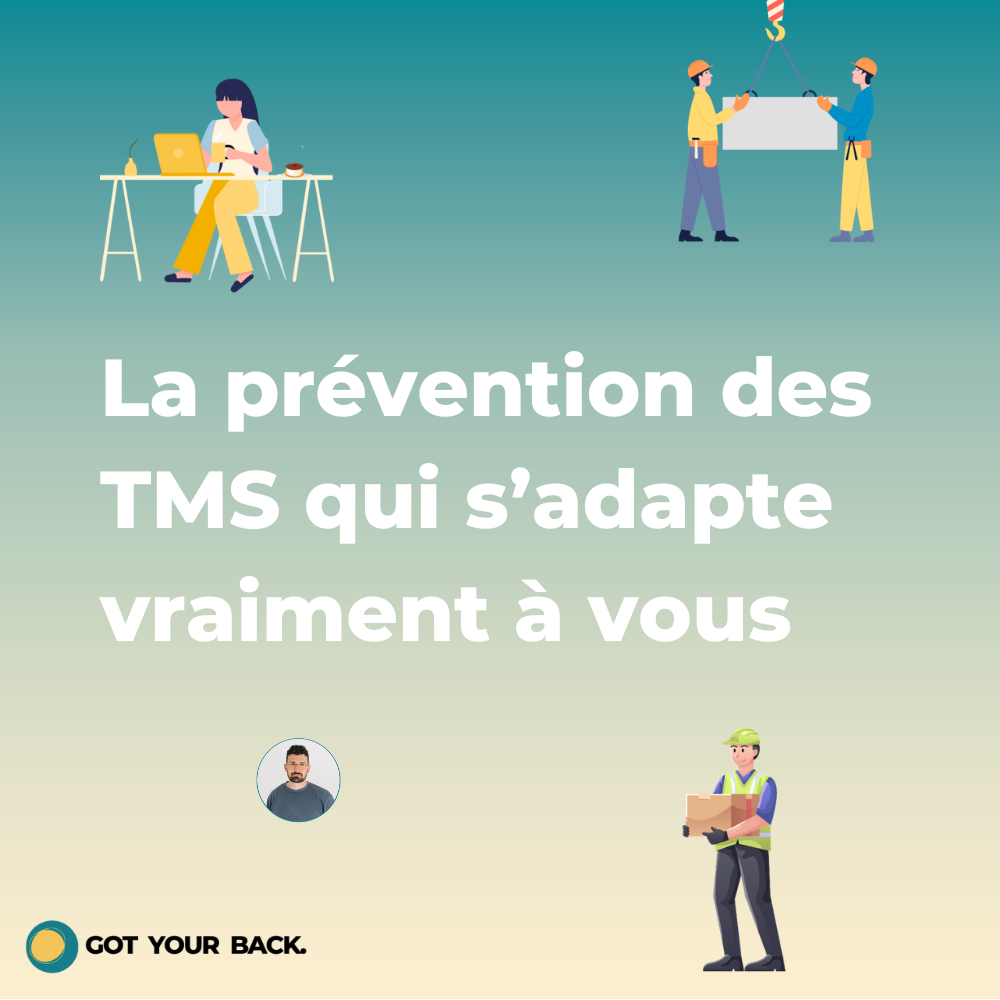 Prévention des TMS sur mesure - Kinésithérapeute en entreprise