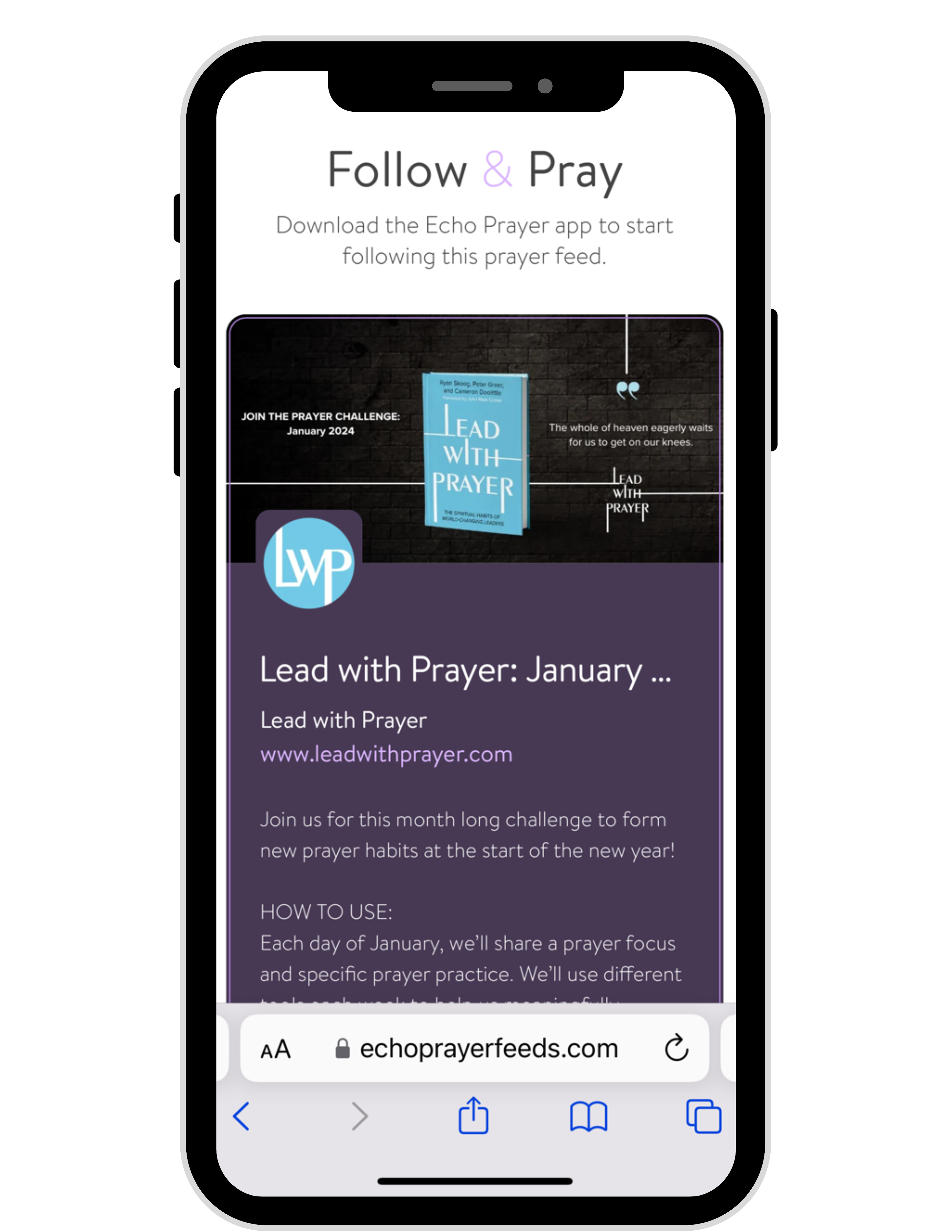 Lead with Prayer - Prayer Challenge