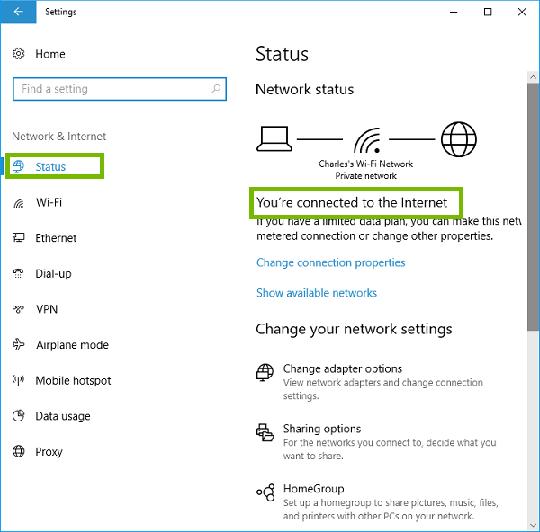 How to Check Connection on Windows 10