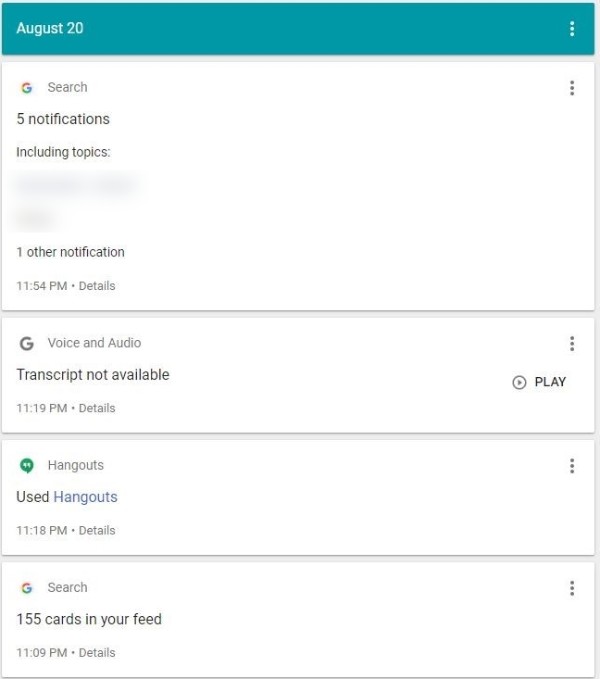 How to Check Your Google Account History