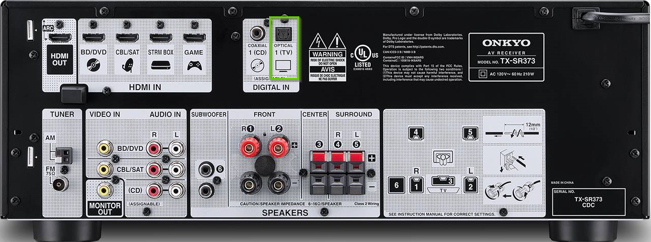 How to Set Up an Onkyo TX-SR373 Home Theater System