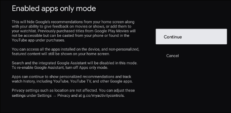 How-To Set Up Apps Only Mode on Google TV