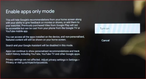 How-To Set Up Apps Only Mode on Google TV