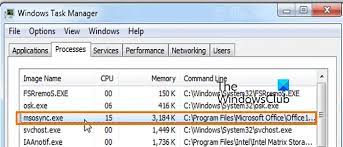 Troubleshooting the "msosync.exe" process and resolving errors in Windows 10 and 11