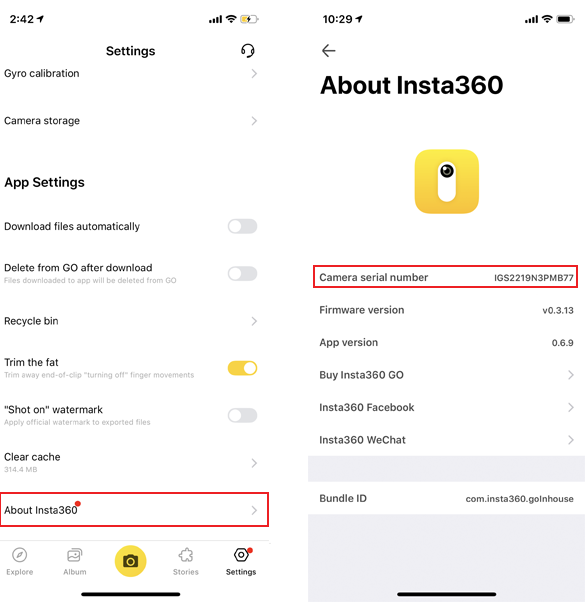How to Check Serial Number on Insta360 GO Action Camera