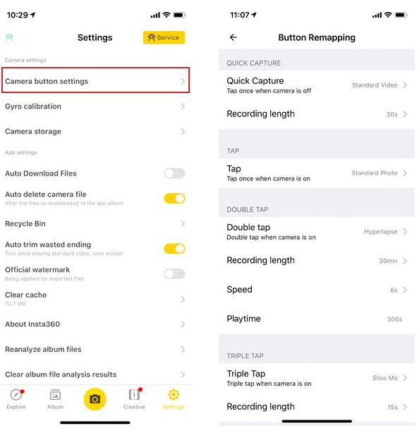 How to Use Button Settings on Insta360 GO Action Camera