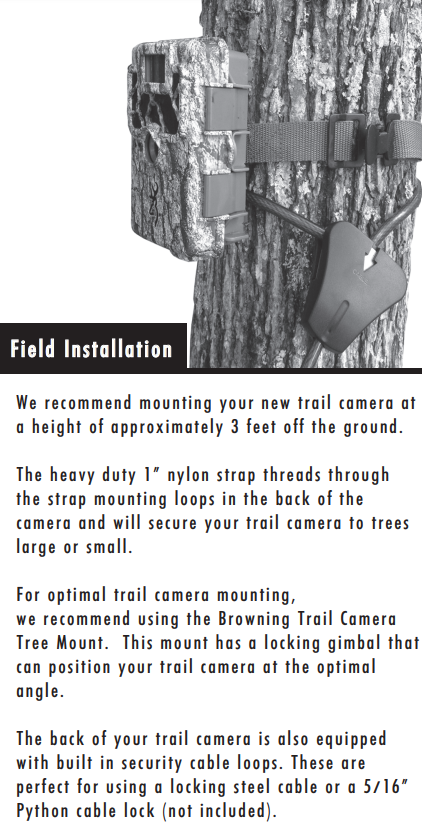 How to Mount the Browning Command Ops Pro Trail Camera