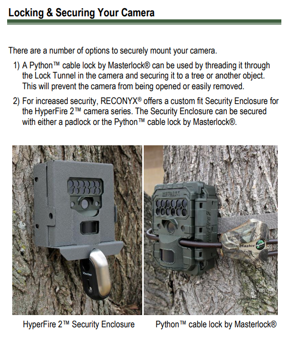 How to Mount the Reconyx HyperFire 2 Trail Camera