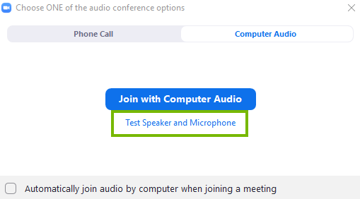 How to Test Out Zoom Audio Settings