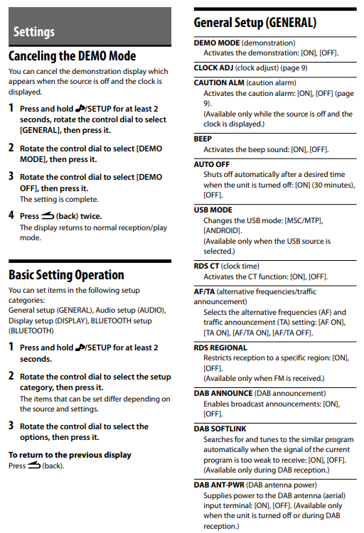 How to Setup Alpine UTE-202DAB Digital Media Receiver