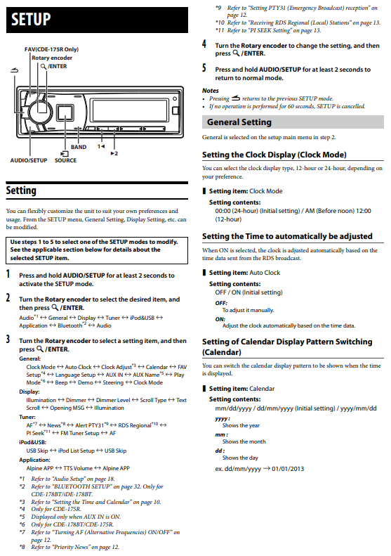 How to Setup Alpine iDE-178BT Digital Media Receiver