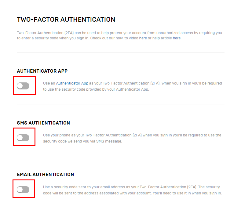 How to enable Two-factor authentication for Epic Games