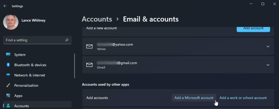 How to Add Multiple Email and Microsoft Accounts to Windows