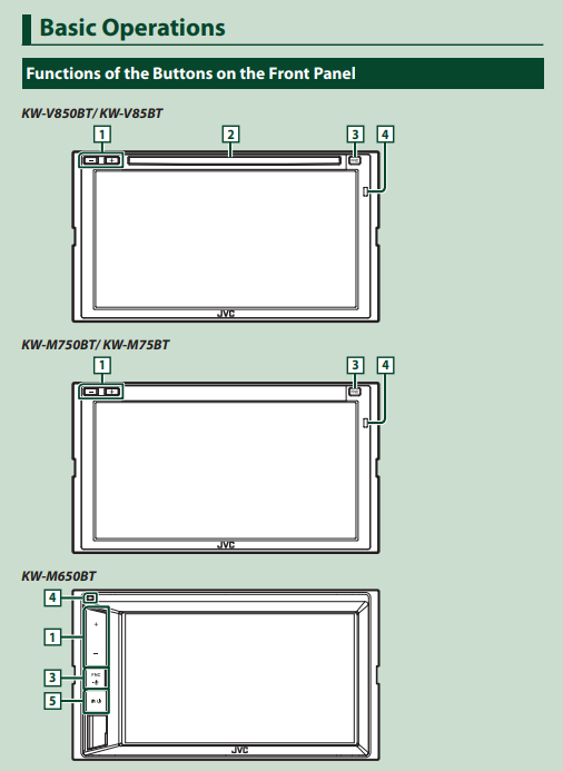 How to Setup JVC KW-V850BT Car Monitor System