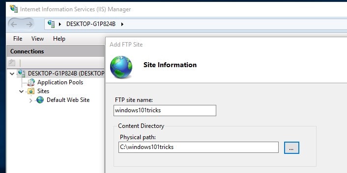 How to Configure and Setup FTP server in Windows 10, 8.1 and 7 (Updated ...
