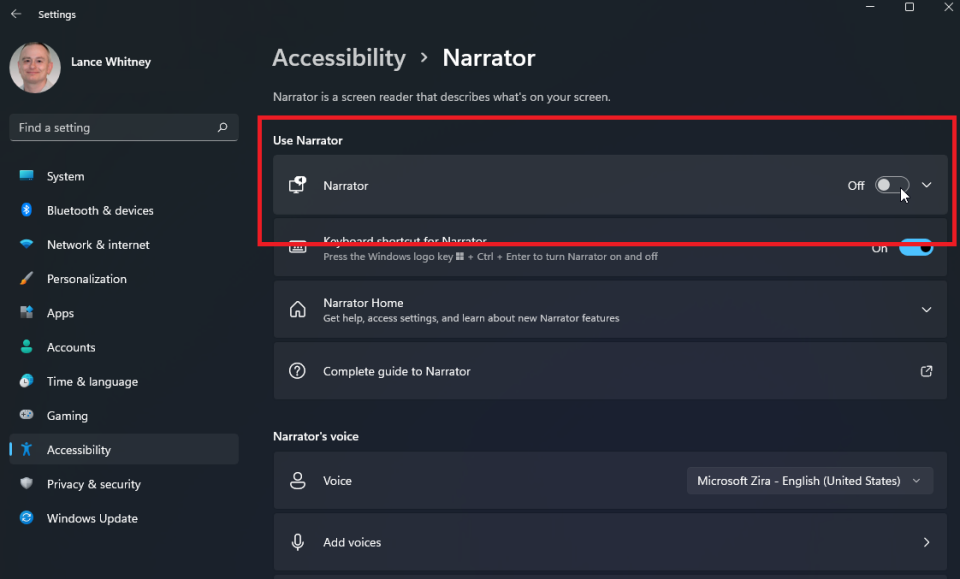 How to Set Up Narrator in Windows 11