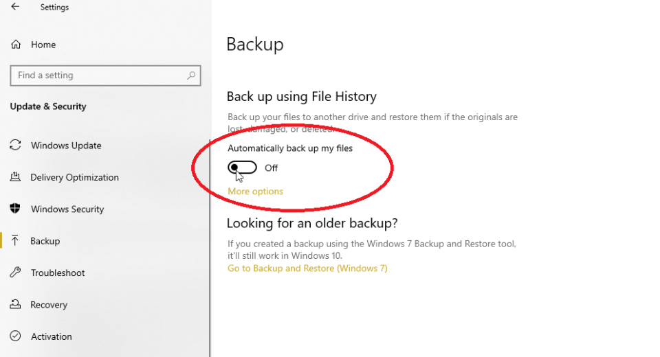 How to Back Up and Restore Your Files in Windows 10 using External Drive