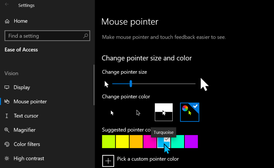 How to Customize Mouse Pointer on Windows 10