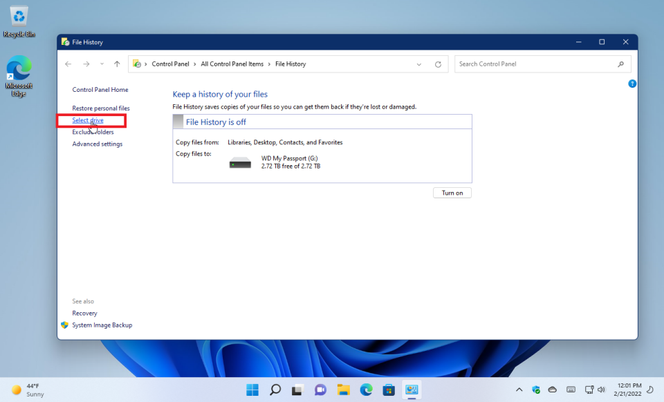 How to Back Up and Restore Your Files in Windows 11 using External Drive