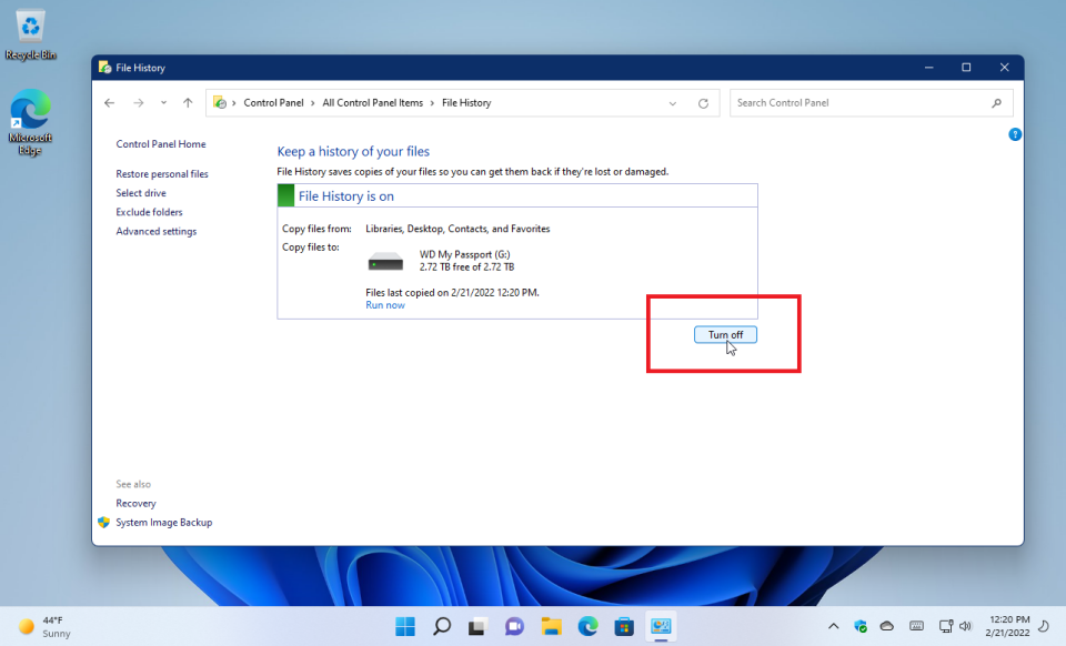 How to Back Up and Restore Your Files in Windows 11 using External Drive